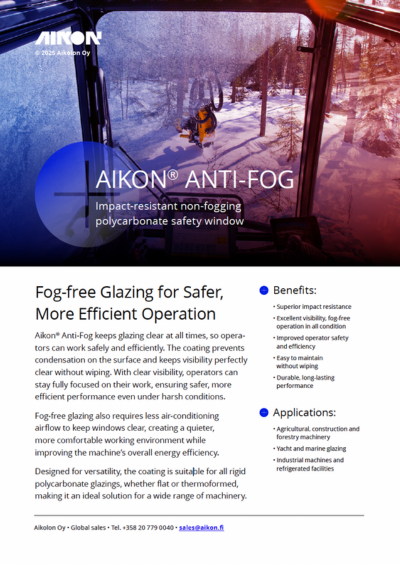 Anti-Fog leaflet | Aikon