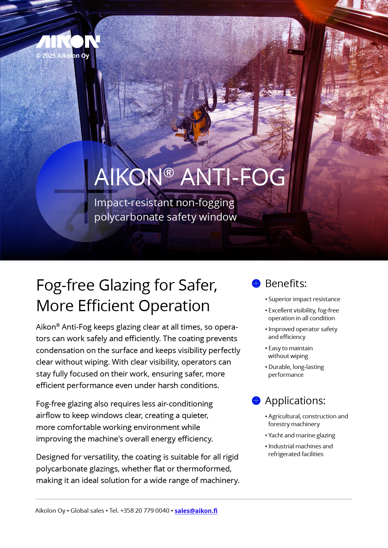 Anti-Fog leaflet | Aikon